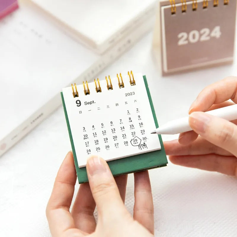 Mini Calendar Office School Supplies calendar simple Desk calendar mon ...